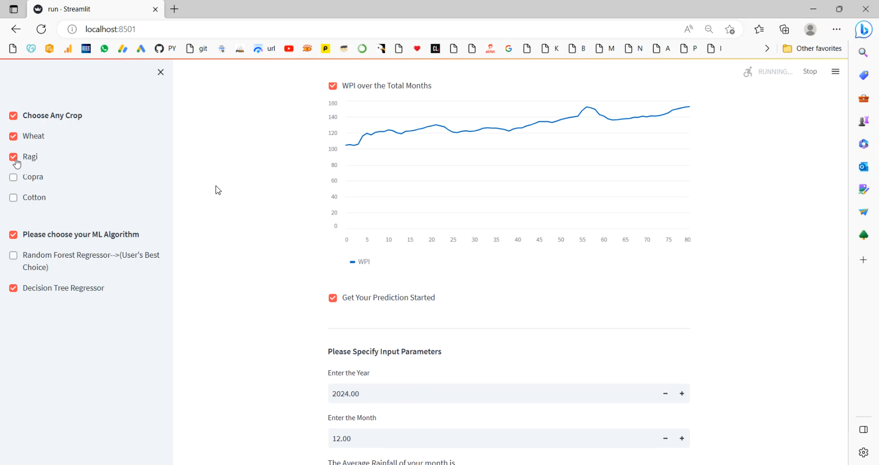 Crop Pricing Using Machine Learning Recommendation in Python Projects