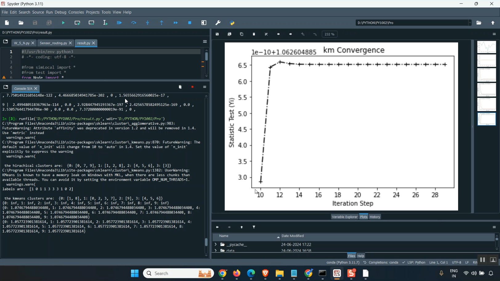 5G Network using LSTM Simulation Node in Python Projects