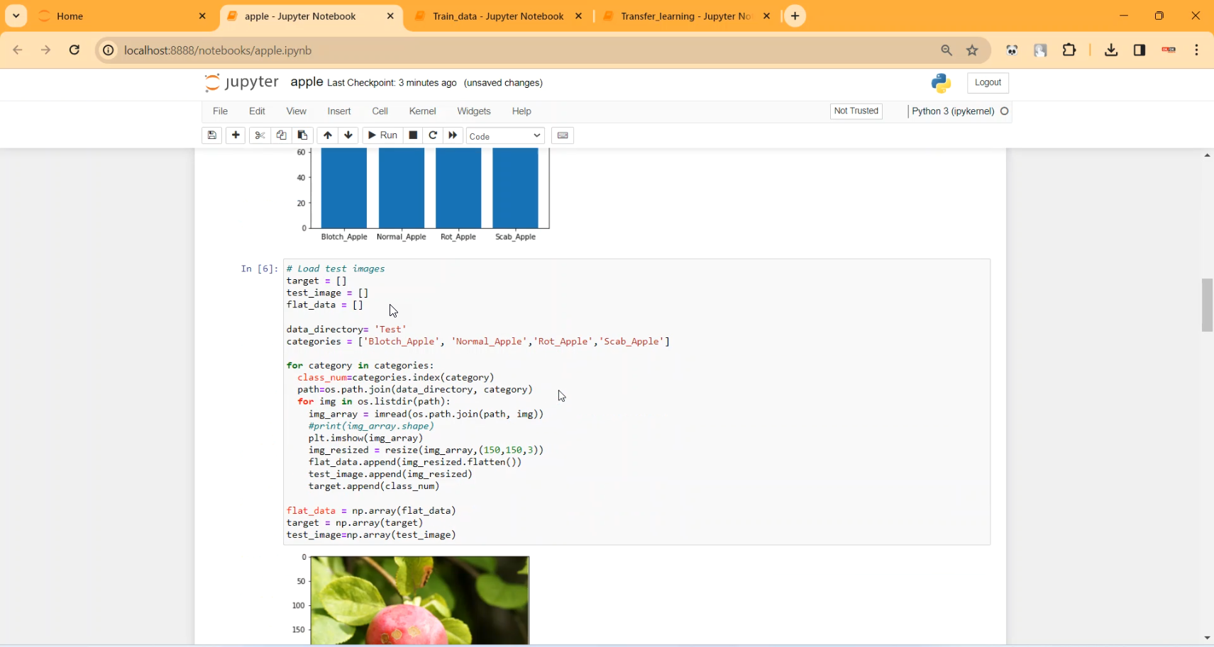 Apple Fruit Disease Detection Jupyter in Python Projects