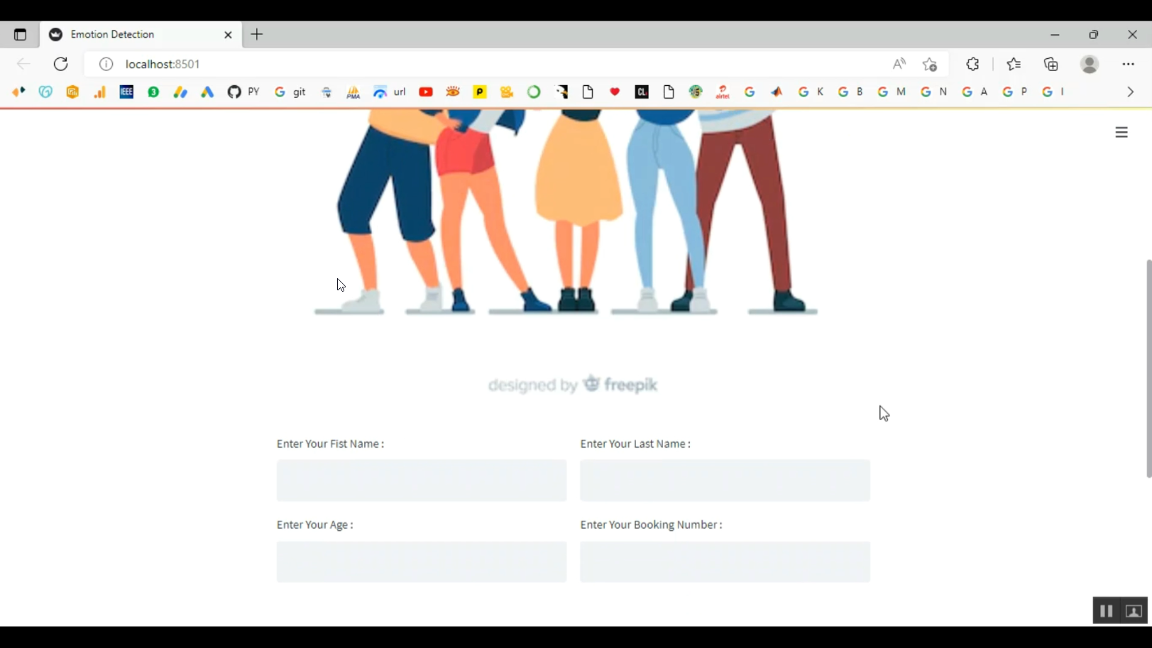 Emotion Detection using Answering Question in Python Projects